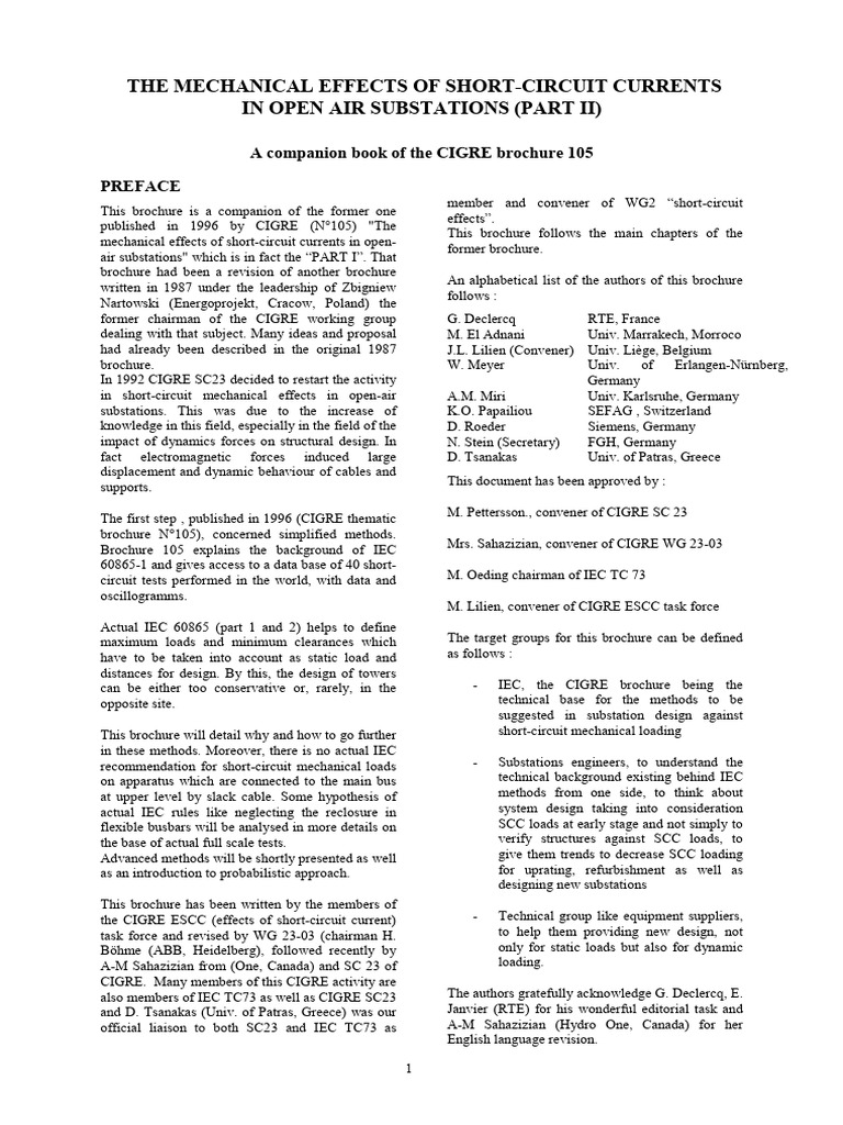 Short-Circuit Effects in Substations II | PDF | Insulator (Electricity ...