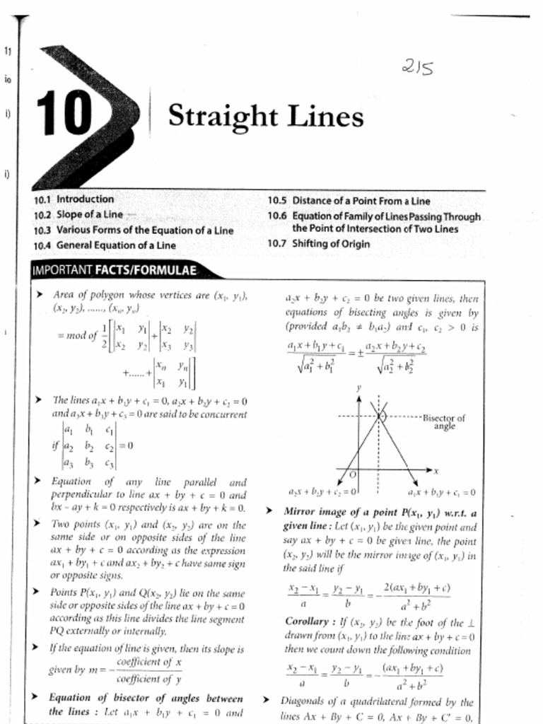 Straight Lines | PDF