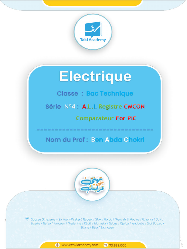 65fd917a0a8cb - Sé04 - V2 - A.L.I - Registre CMCON Comparateur For PIC - V2024 | PDF