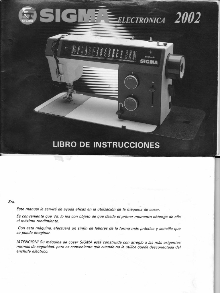 Manual Sigma 2002 | PDF | Industria textil | Bienes manufacturados