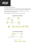 Bank ATM: UML Use Case Diagram Examples | PDF | Automated Teller ...