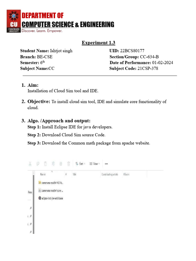 Computer Science & Engineering: Department of | PDF | Computers | Technology & Engineering