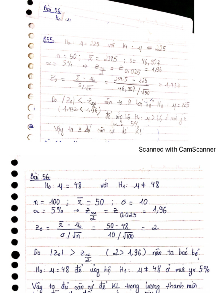 Bài Tập Thống Kê XHH | PDF