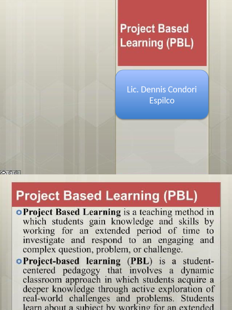 Project Based Learning | PDF