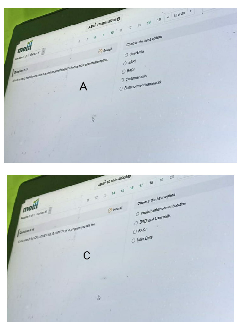 New AD Abap Mcq4 | PDF New AD Abap Mcq4 | PDF