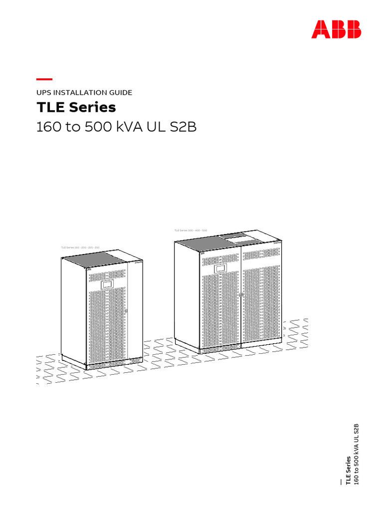 TLE Series: 160 To 500 kVA UL S2B | PDF | Capacitor | Electromagnetism