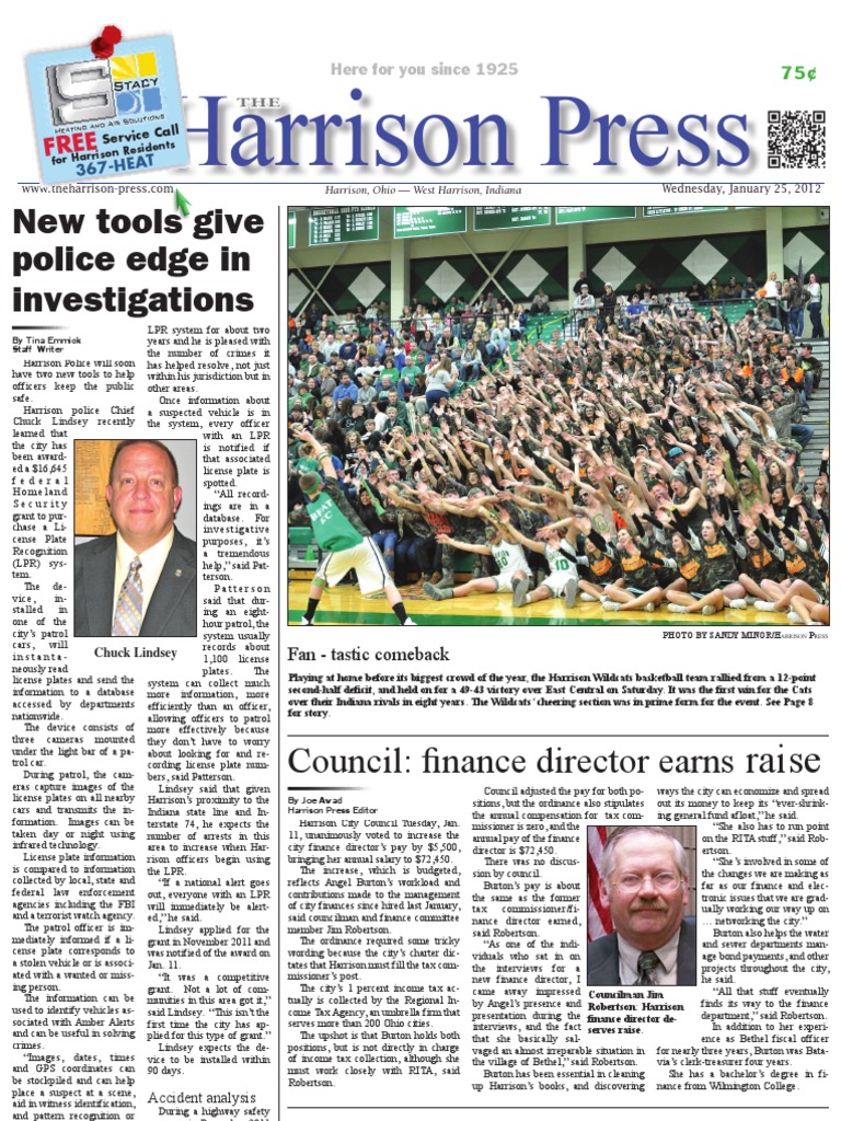 The Harrison Press 1-25-12 | PDF | Annuity (American) | Chiropractic