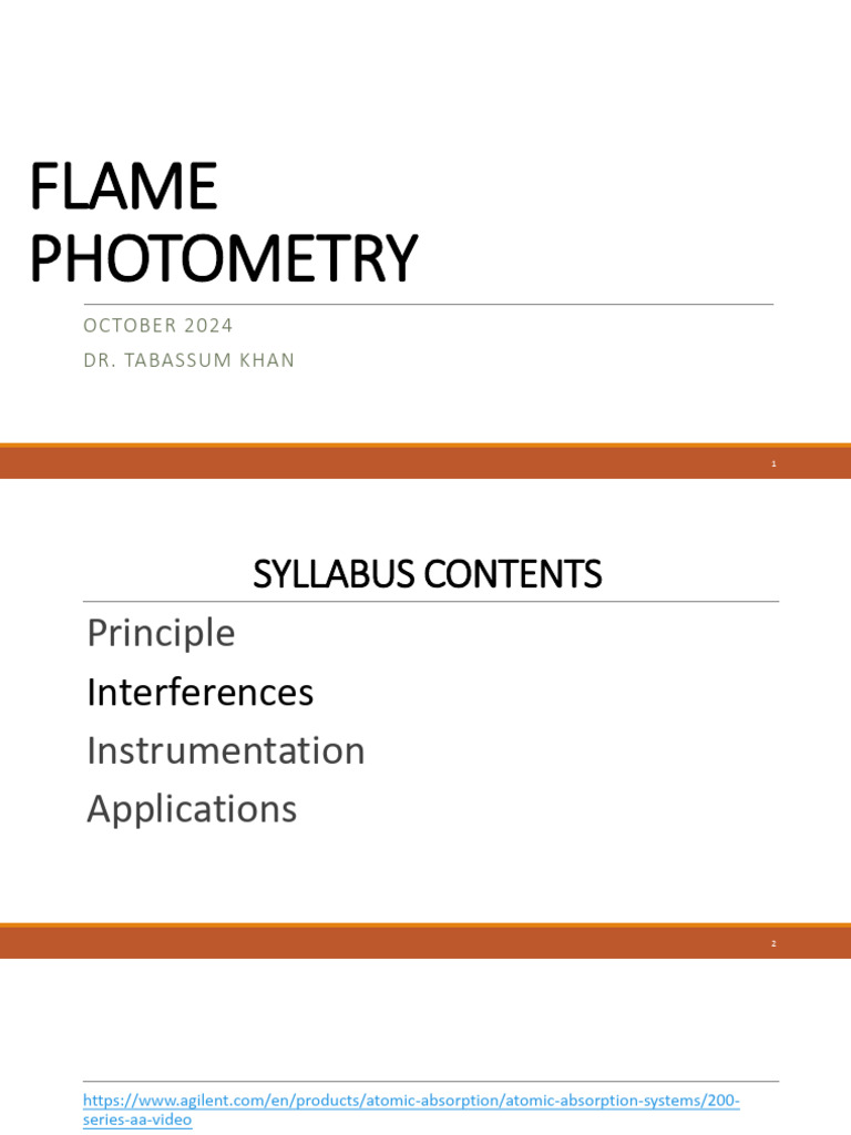 Flame Photometry for Chemists | PDF | Emission Spectrum | Spectrophotometry