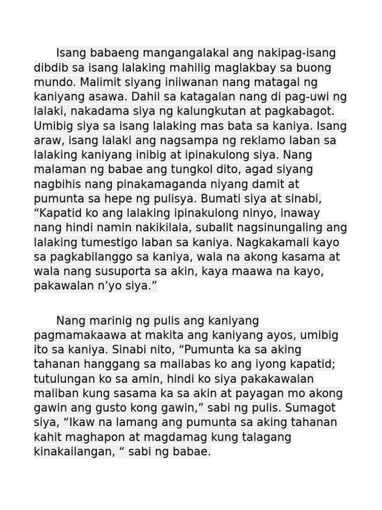 Isang Libot Isang Gabi Nobelafilipino9 | PDF