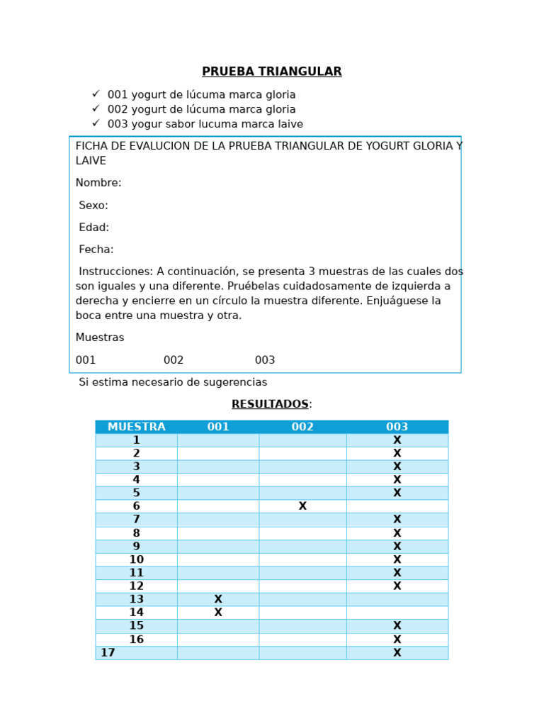 Grupo 1 Prueba Triangular | PDF