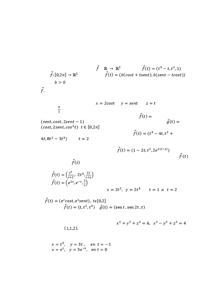 Primera Prac Anal Matem Ii Ing. Geol 2024 Ii | PDF | Vector Euclidiano | Curva