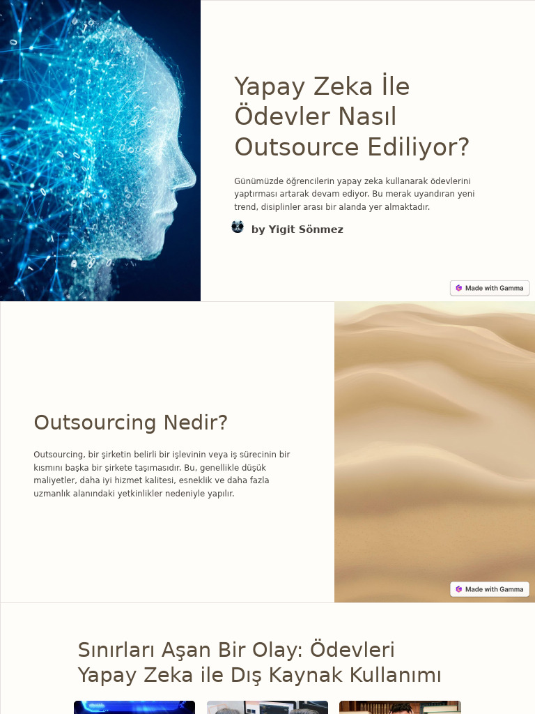 Yapay Zeka Ile Odevler Nasil Outsource Ediliyor | PDF