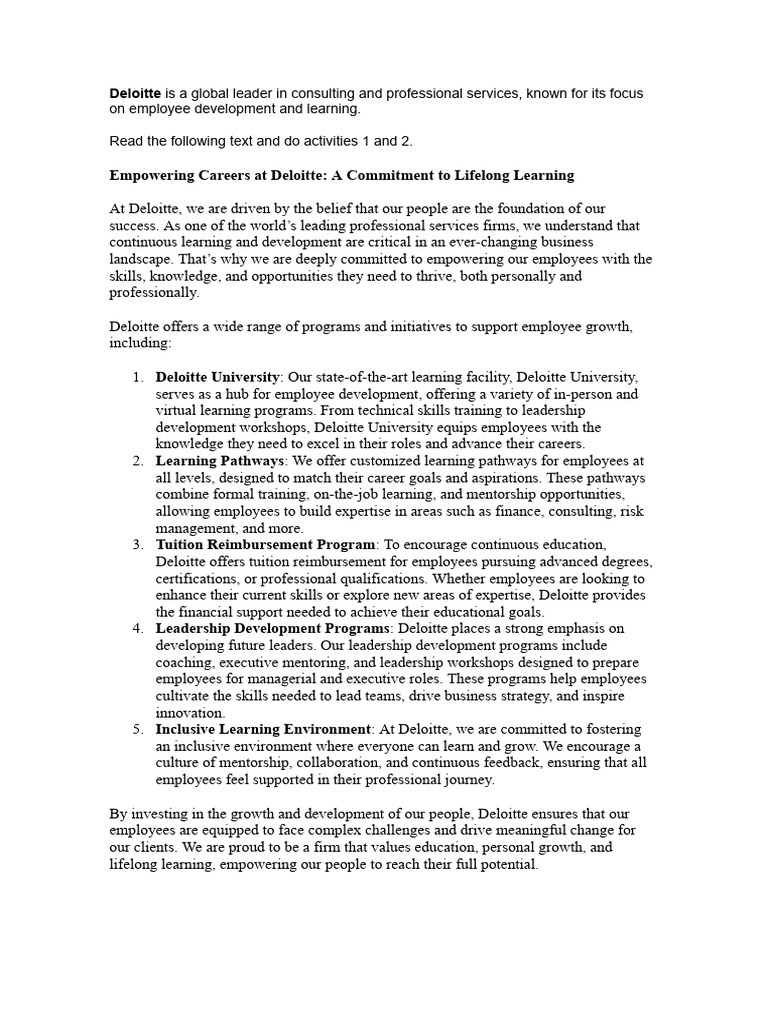 Nicolas Mesquita Johansson - Deloitte Reading Task 24-25 | PDF ...