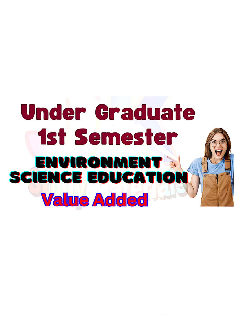 Environmental Science Education (Value Added) 1st Sem - Edited | PDF
