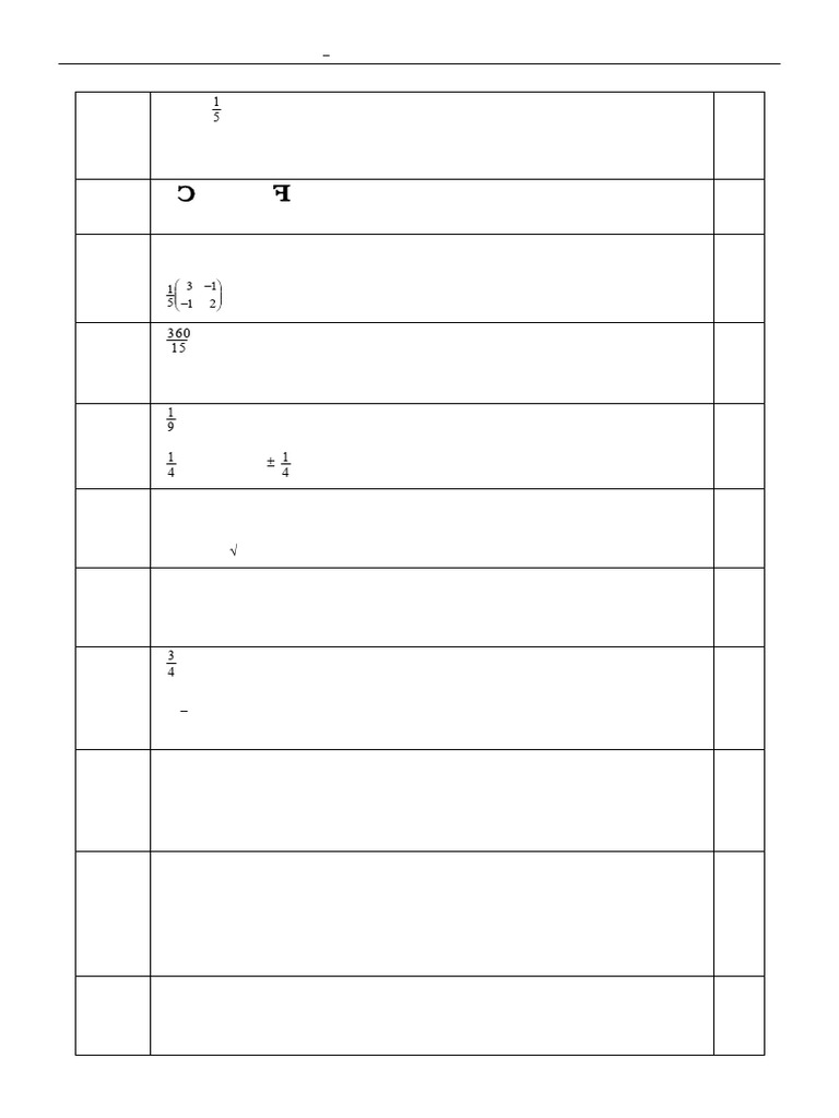 1997 June Paper 1 Marking | PDF