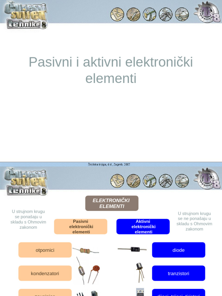 Pasivni-I Aktivni Elektronicki Elementi | PDF