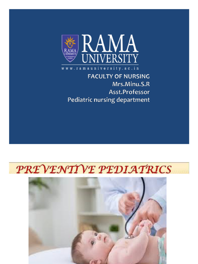 Preventive Paediatrics | PDF