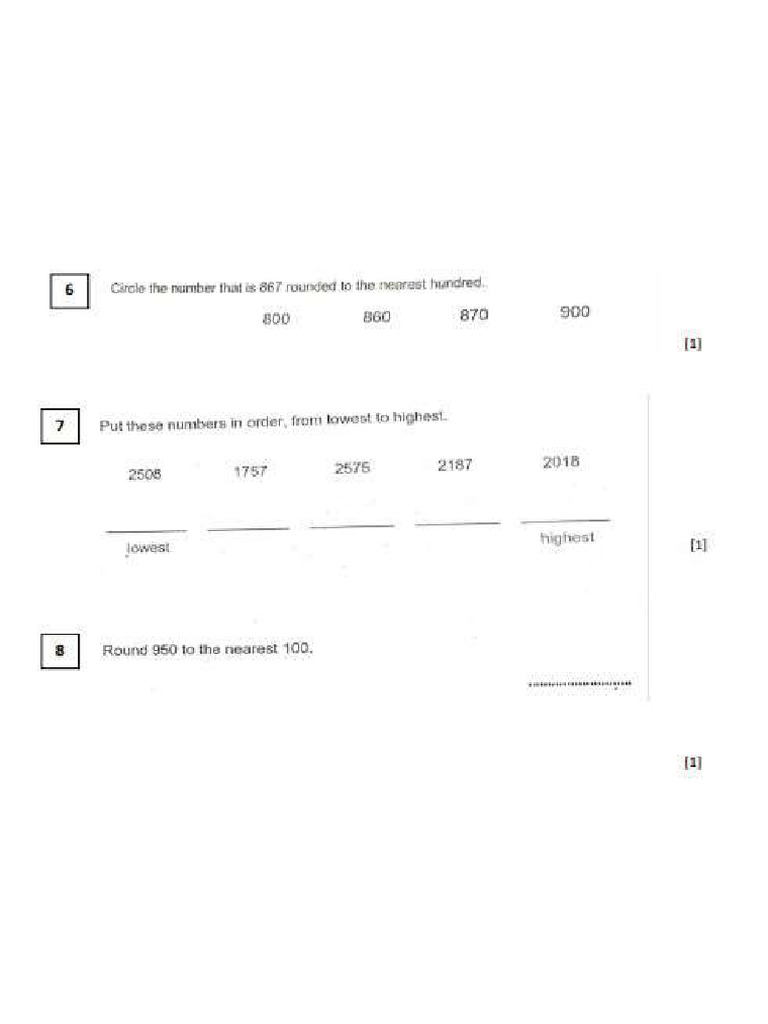 Y6 Worksheet 4 | PDF