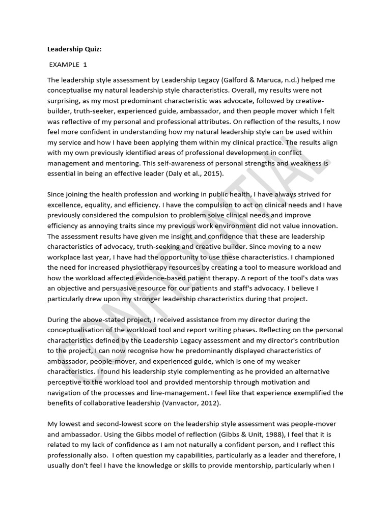 Discussion Board Example Leadership | PDF | Leadership | Mentorship