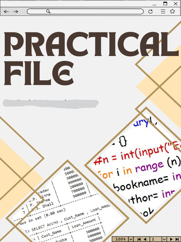 CS PRACTICAL | PDF | Computer Program | Programming CS PRACTICAL | PDF | Computer Program | Programming