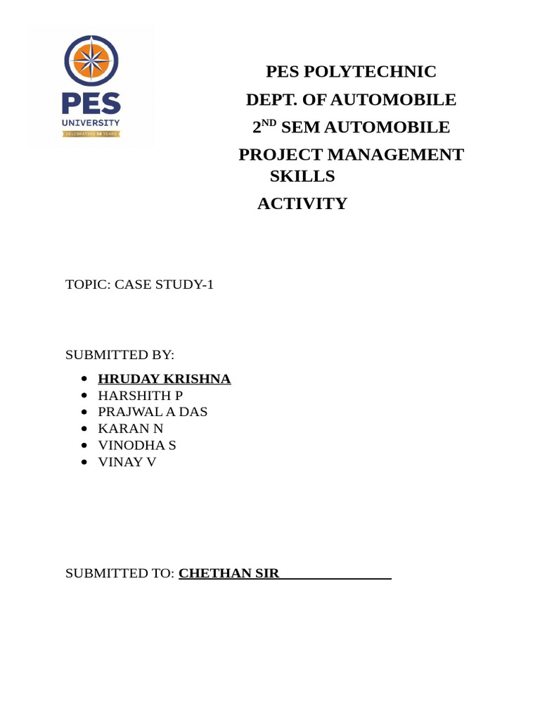 PMS ACTIVITY | PDF | Project Management