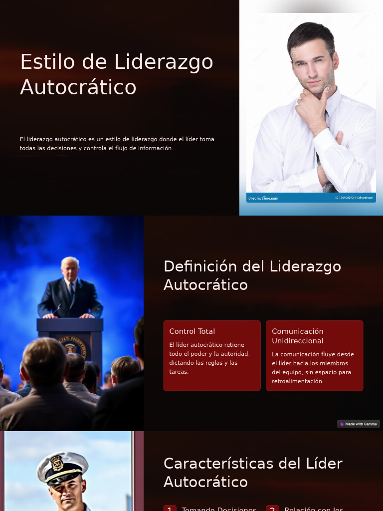 Estilo de Liderazgo Autocrático | PDF | Liderazgo | Toma de decisiones