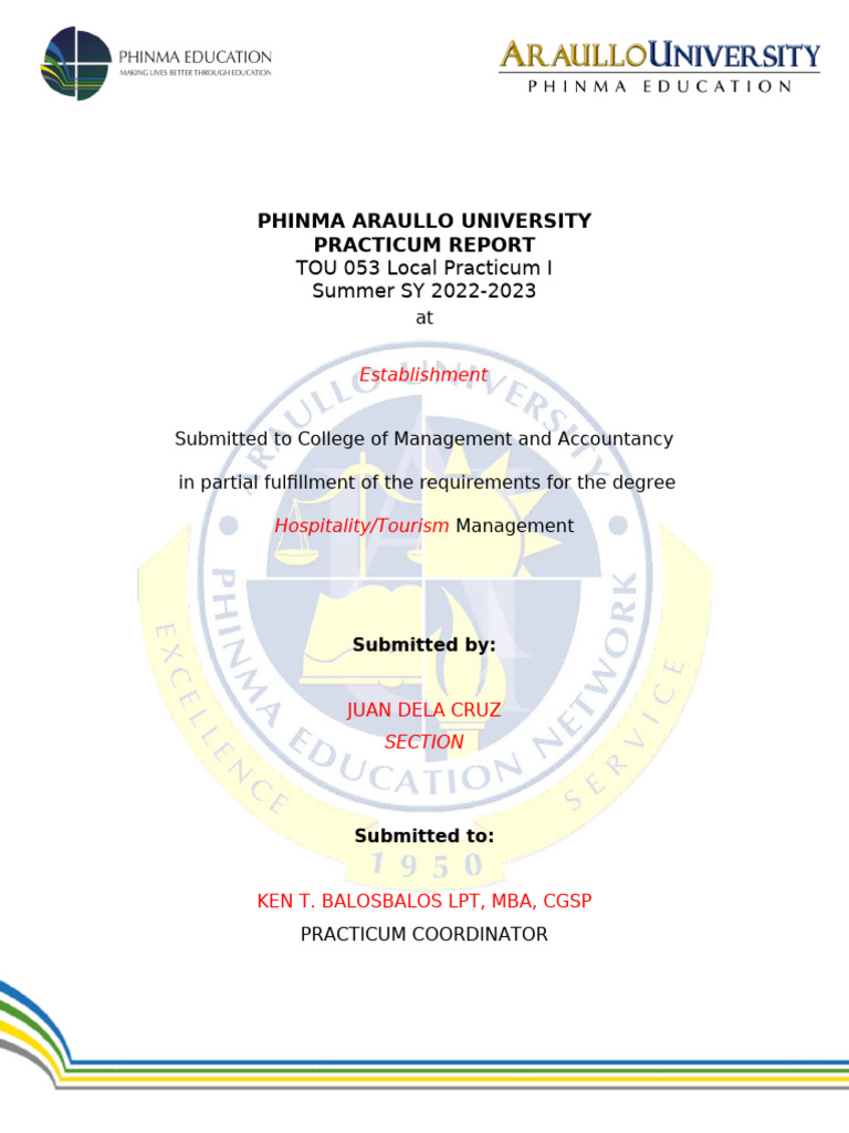 C.1 Practicum Report A4 Size | PDF