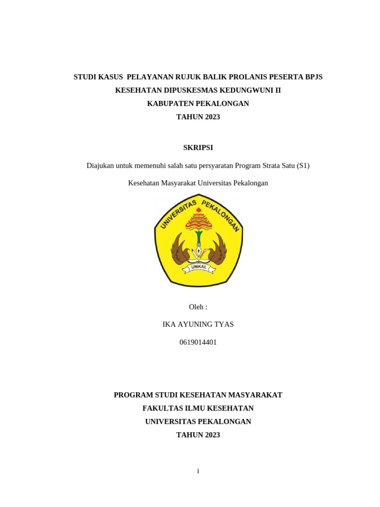 Skripsi Kualitatif Ika Ayuning Tyas | PDF | Pengembangan Diri