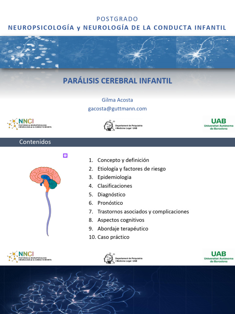 Guía Completa sobre Parálisis Cerebral Infantil | PDF | Parálisis ...