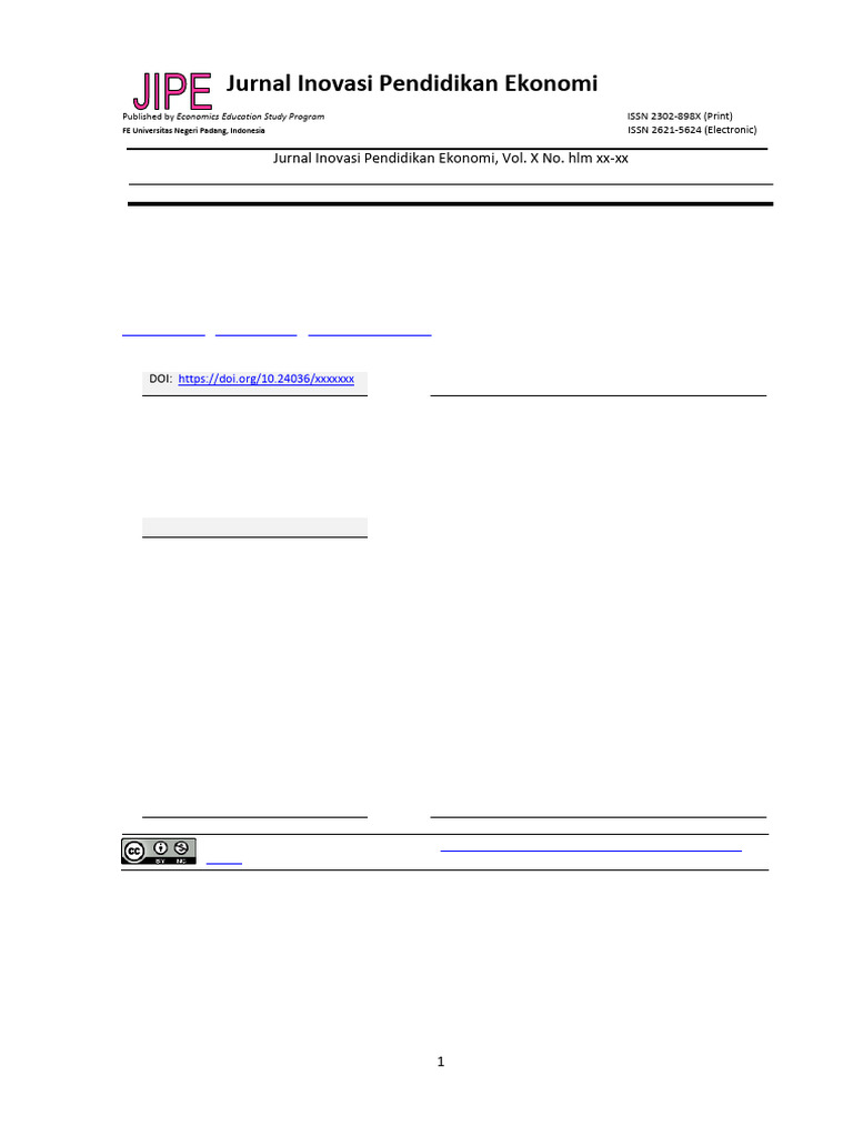Analisis Bibliometrik: Perkembangan Pendidikan Kewirausahaan Di Sekolah ...