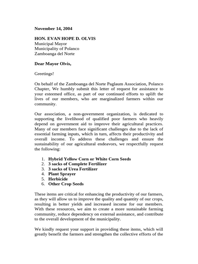 Letter of Request-Seeds | PDF | Cooking, Food & Wine | Lifestyle