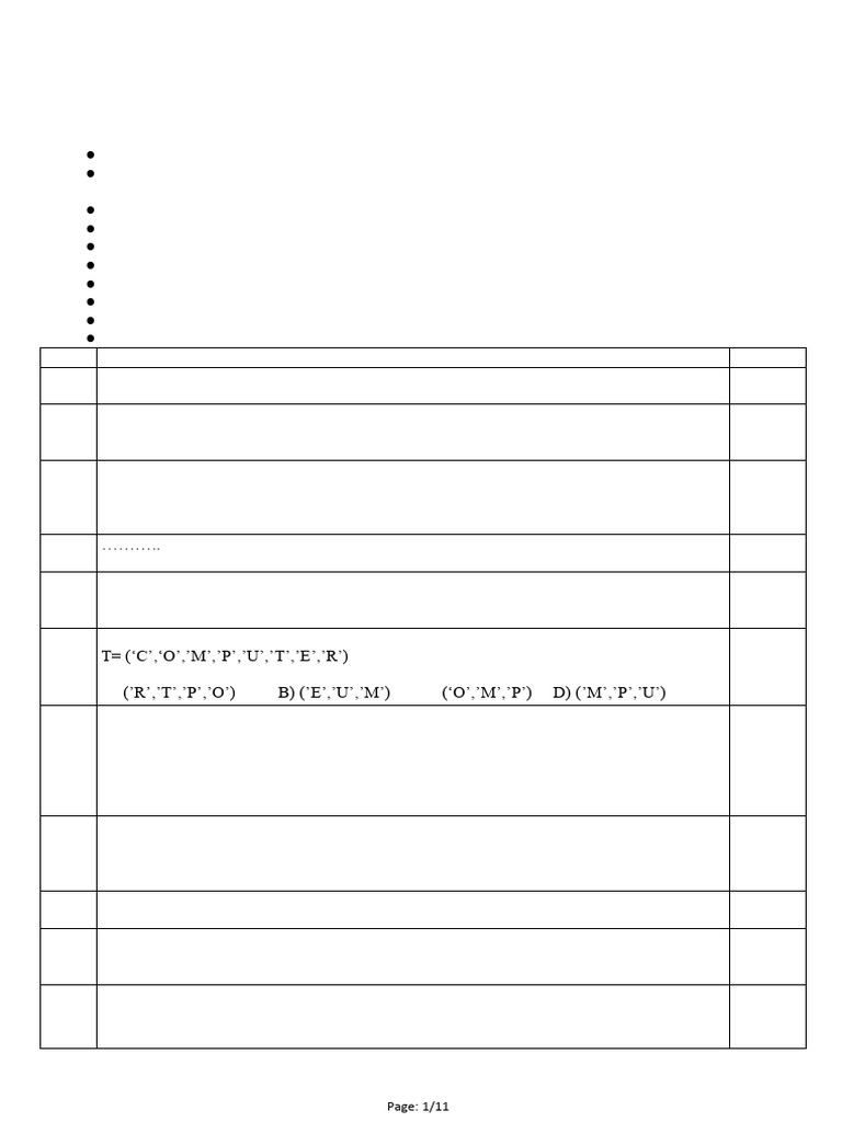 ComputerScience-SQP Set1 | PDF | Computer Network | Computer Science