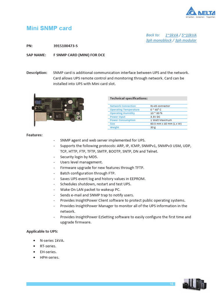 F SNMP Card Mini For Dce | PDF | File Transfer Protocol | Internet ...