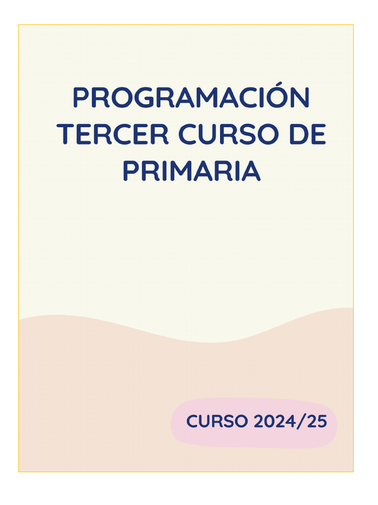 Pga 3º Lomloe 24-25 | PDF | Educación primaria | Medición