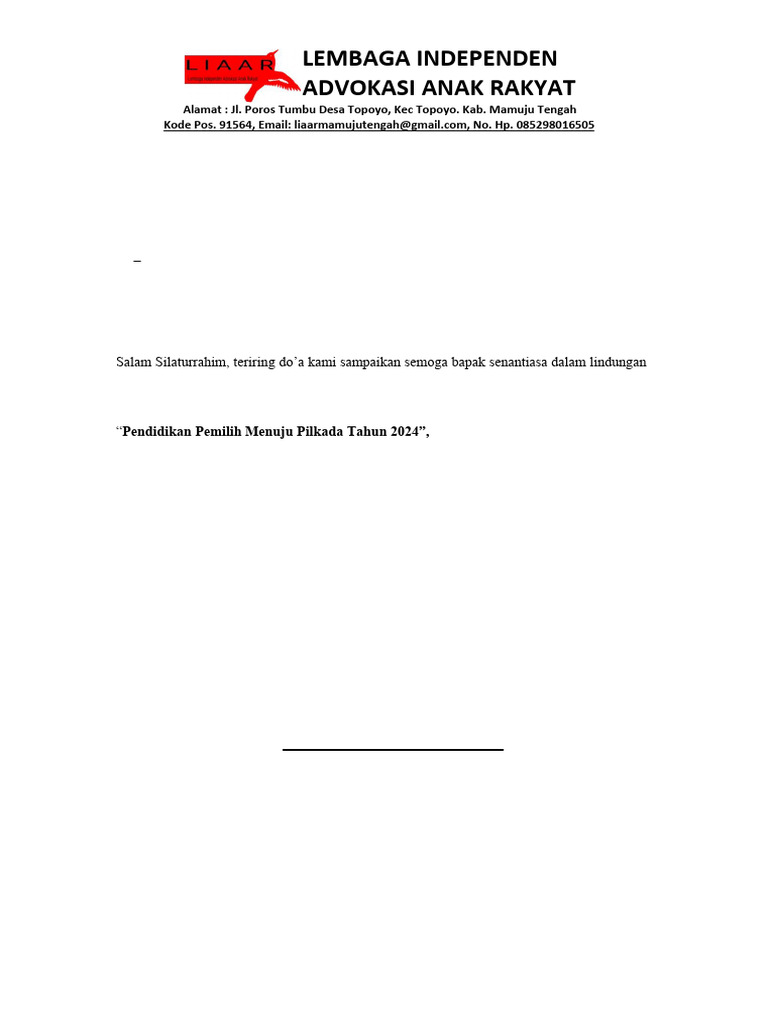 Proposal Bersinar KPU Goes To Campus | PDF