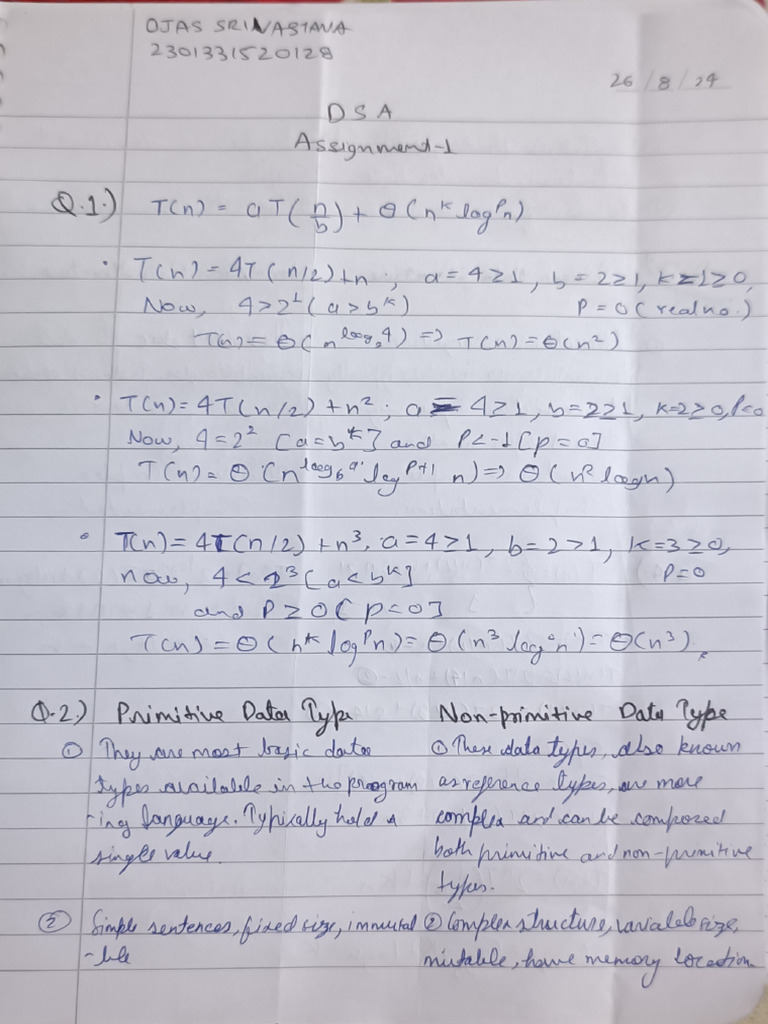 Dsa Assignment | PDF