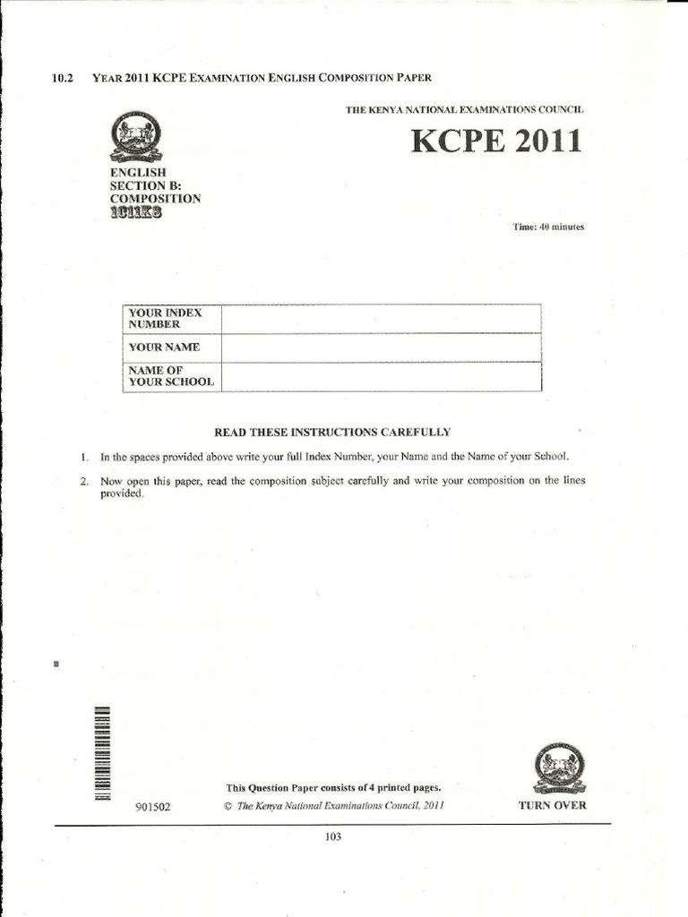 Free KCPE Revision Papers & Tips | PDF