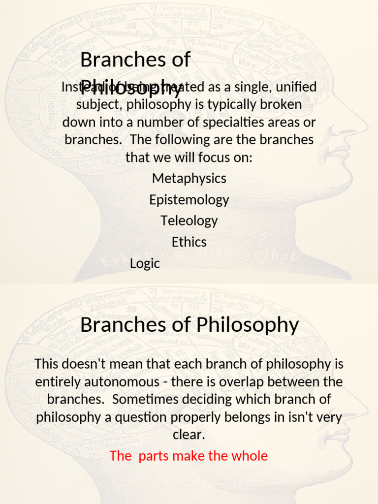 Branches of Philosophy | PDF | Utilitarianism | Knowledge
