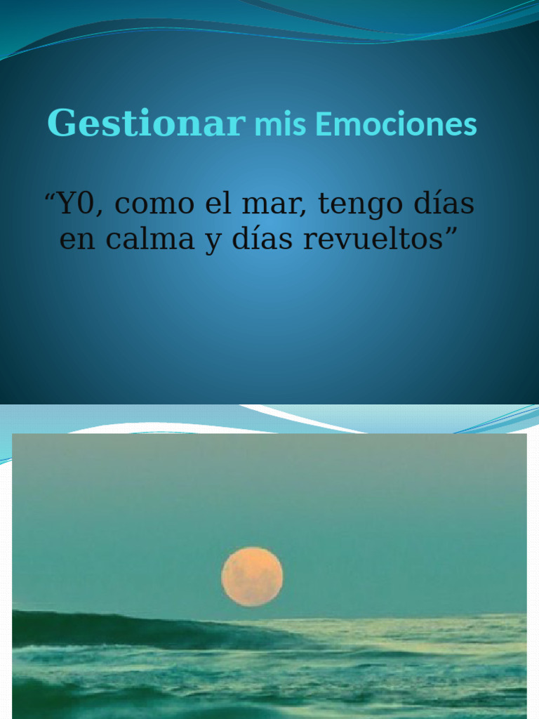 Conectar y Gestionar Emociones | PDF