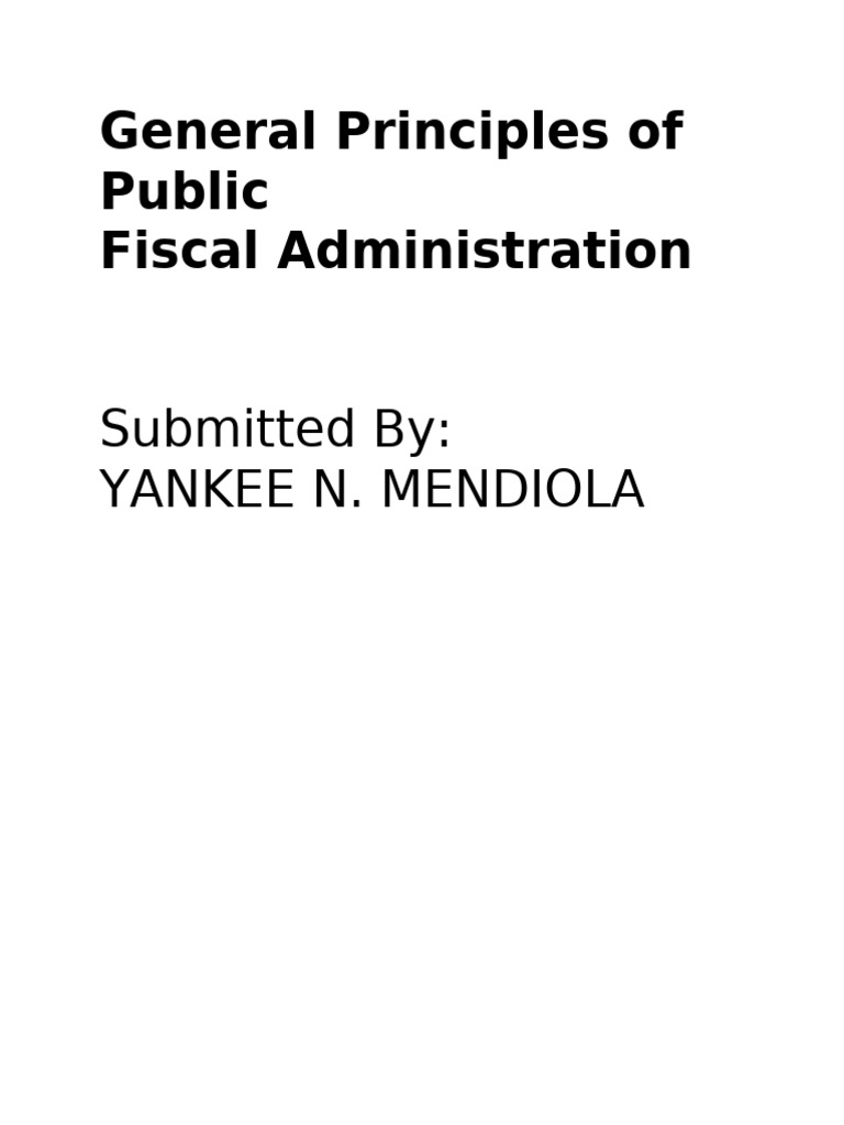 Public Fiscal Administration Module | PDF | Budget | Taxes