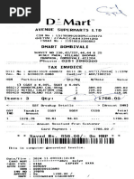 Dmart Bill | PDF | Public Administration | Policy
