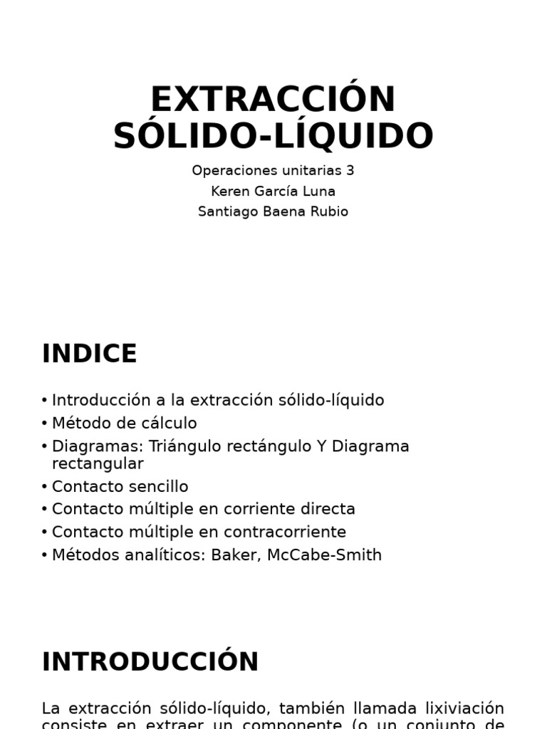 Extracción Solido Liquido | PDF | Ciencias fisicas | Sustancias químicas