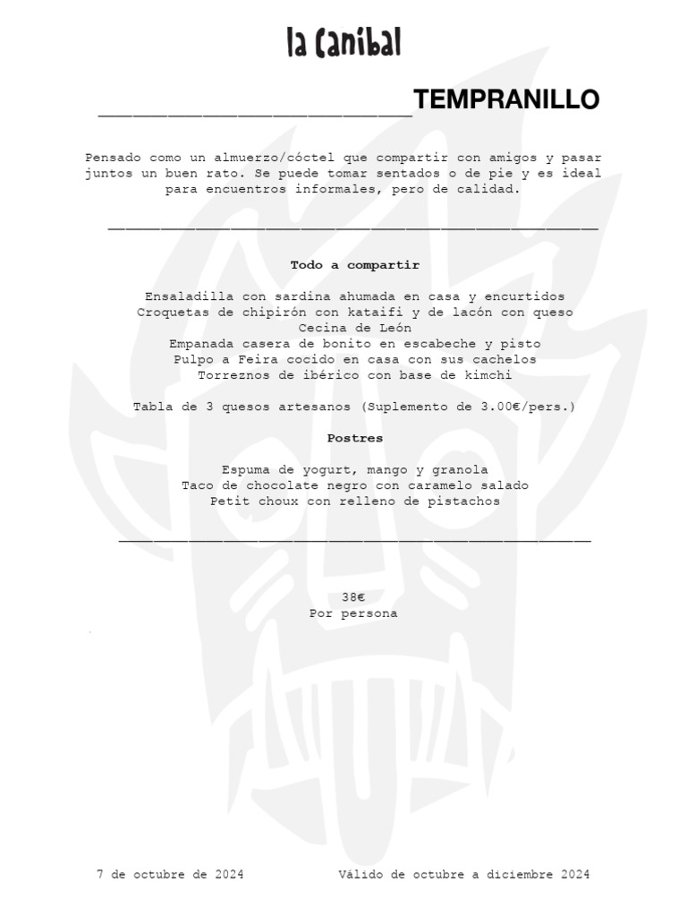 Menús de Temporada para Compartir | PDF | Cocina asiática | Cocina