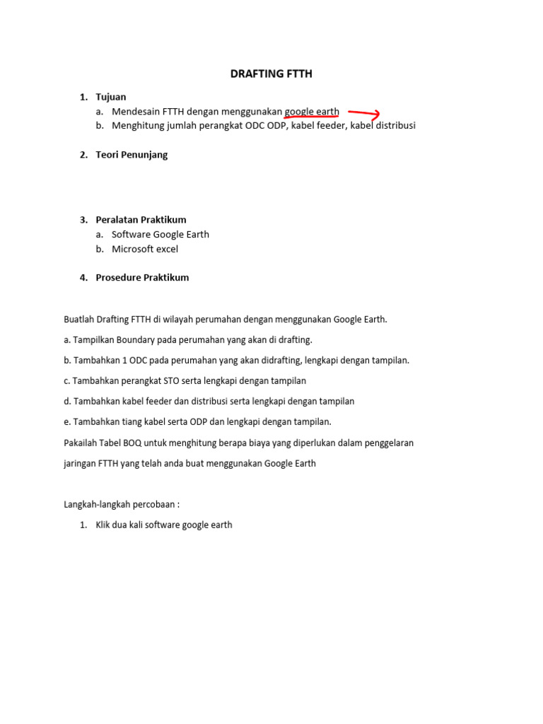 Drafting FTTH and Labelling | PDF | Seni