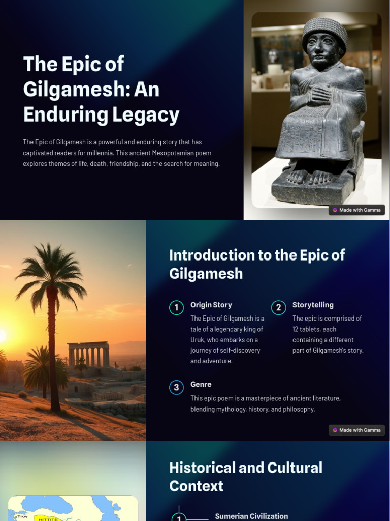 The Epic of Gilgamesh An Enduring Legacy | PDF | Epic Of Gilgamesh ...