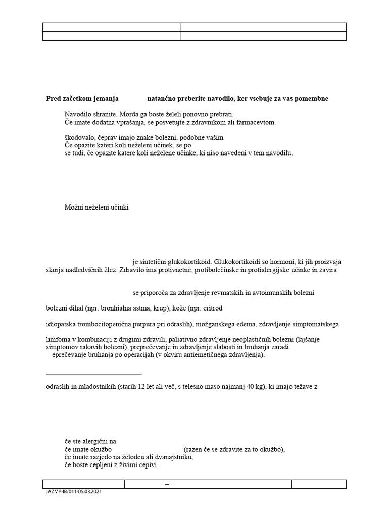 Deksametazon Krka 4 MG Tablete | PDF