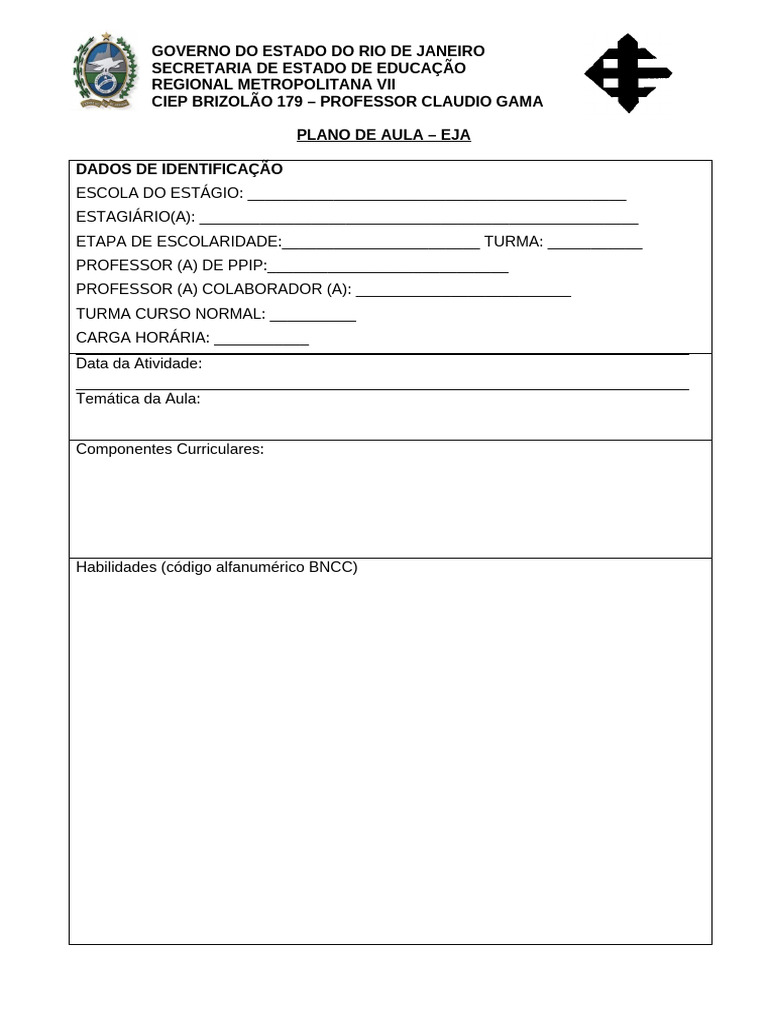 PLano de Aula Da EJA | PDF