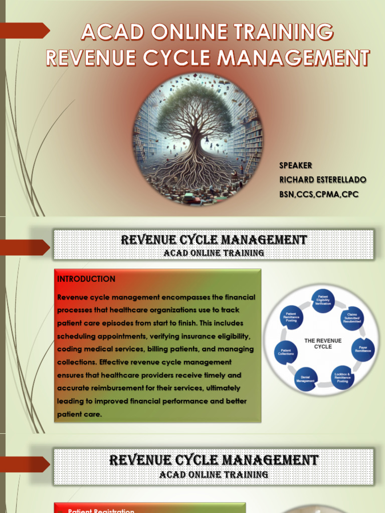 Revenue Cycle Management Overview - PPTX-F | PDF | Patient | Service ...