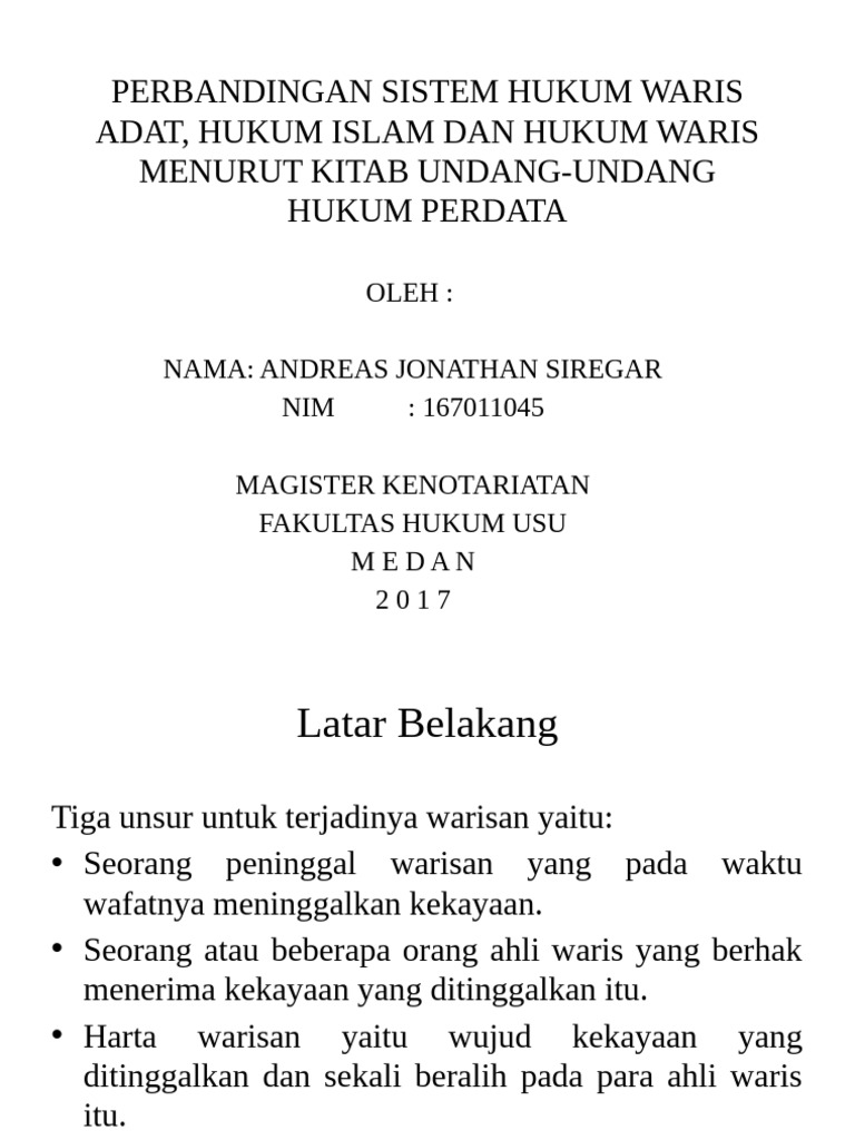 Perbnd - Sistem HK Waris Adat, HI, KUHP | PDF
