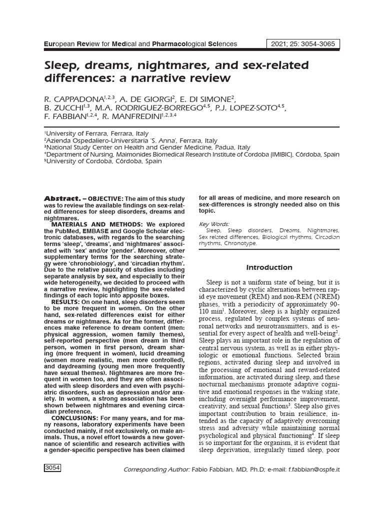 3054-3065 | PDF | Dream | Sleep
